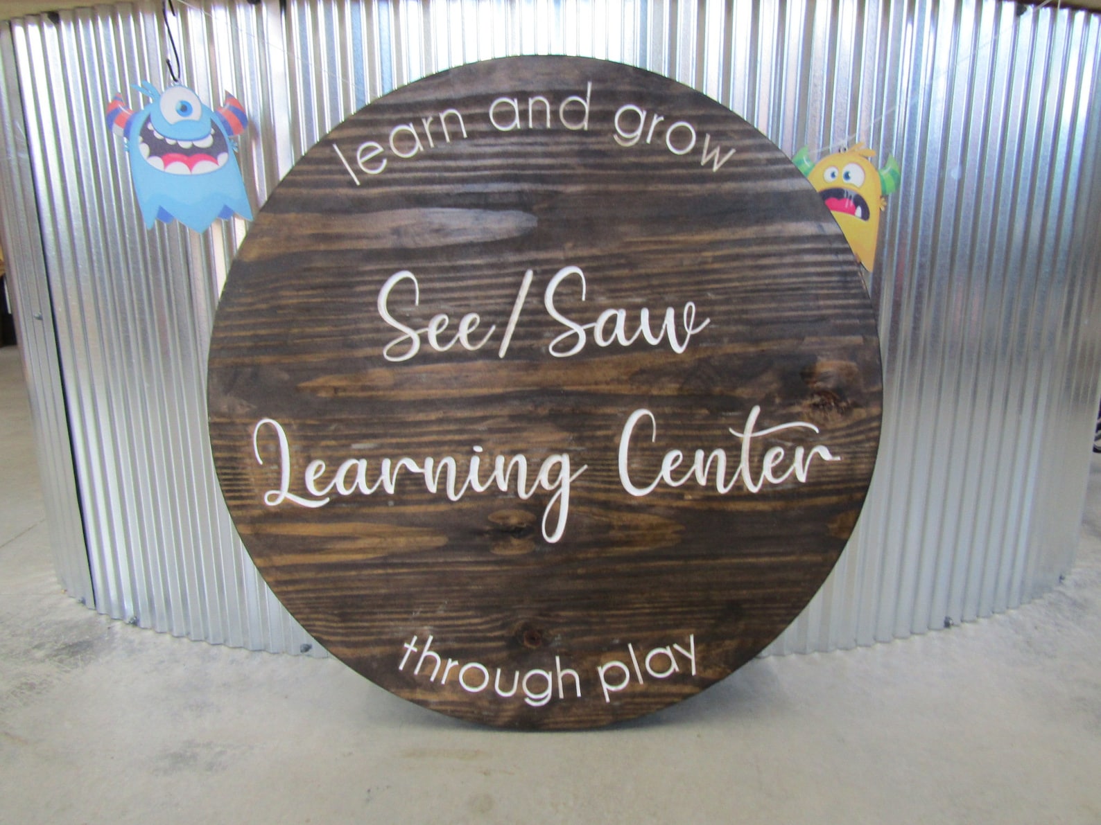 Custom Daycare Learning Center Carved Engraved Routed Color - Etsy