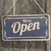Open Closed Double Sided Close Advertising Small Business - Etsy