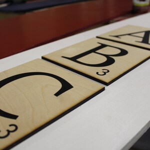 Scrabble Letter Title Text Cutout DIY Wood Wall Decor Collage - Etsy