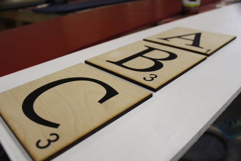 Scrabble Letter Title Text Cutout DIY Wood Wall Decor Collage - Etsy