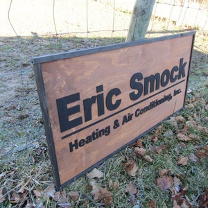 Custom Wooden Business Sign Commerical Signage Raised Text 3D Name ...