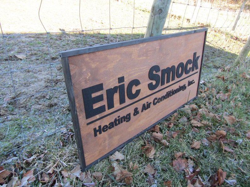 Custom Wooden Business Sign Commerical Signage Raised Text 3D - Etsy