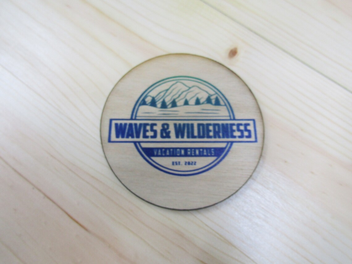 Business Sign Your Actual Logo Round Office Desk Hanging Sign - Etsy