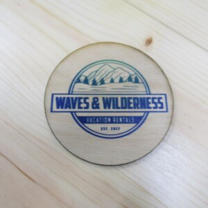 Business Sign Your Actual Logo Round Office Desk Hanging Sign - Etsy