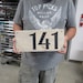 Custom Wooden House Number Sign – Rustic Address Plaque for Outdoor ...