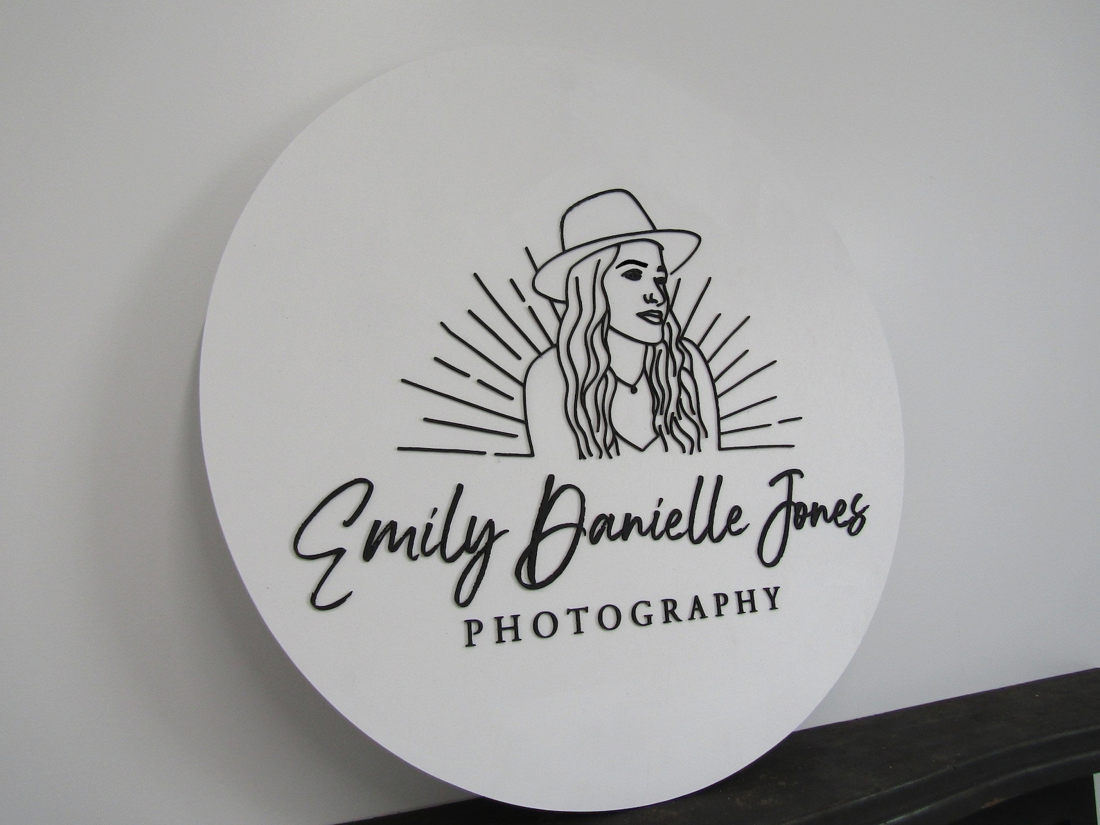 Custom Sign Round Business Commerical Signage Minimalist Made - Etsy