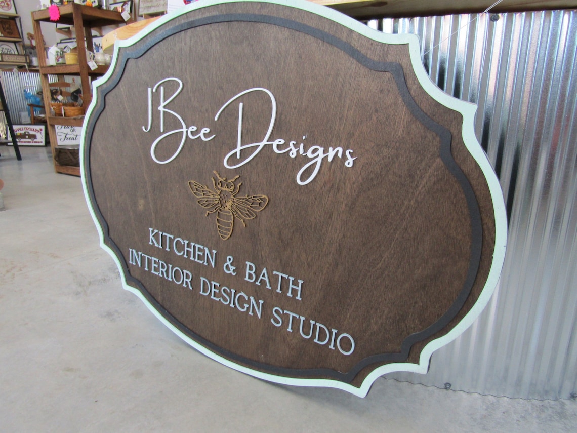 Custom Interior Design Wood Sign Commerical Signage Kitchen - Etsy