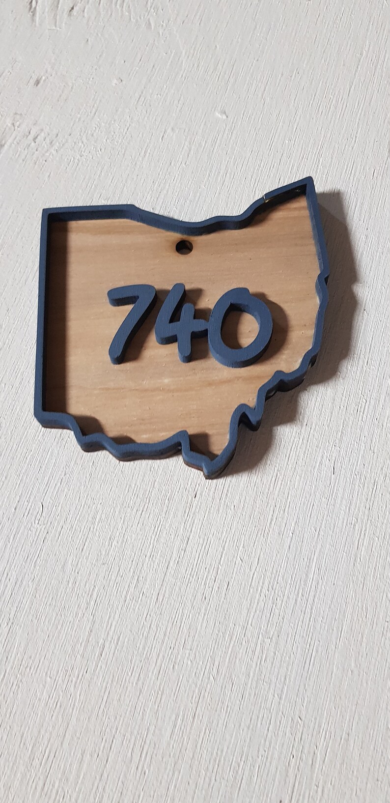 Custom State Raised Area Code Raised Sign Ohio 740 3D - Etsy