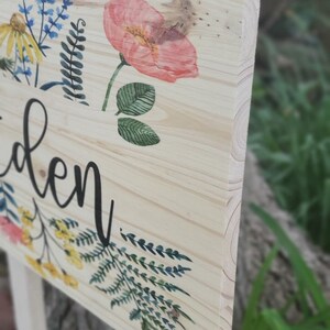 Our Eden Garden Floral Sign Mothers Gift Wife Gift Gardener Flowers ...