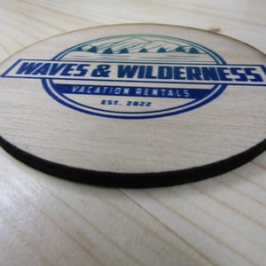 Business Sign Your Actual Logo Round Office Desk Hanging Sign - Etsy