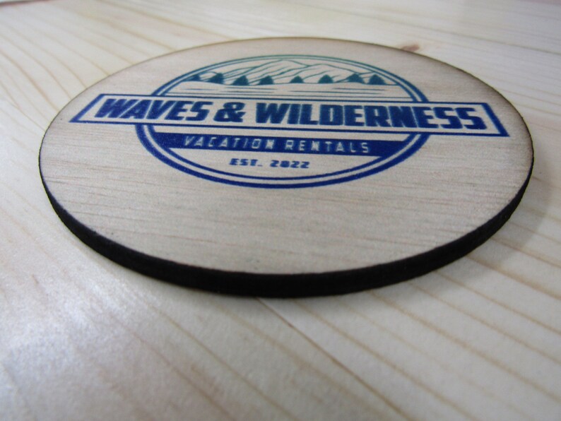 Business Sign Your Actual Logo Round Office Desk Hanging Sign - Etsy