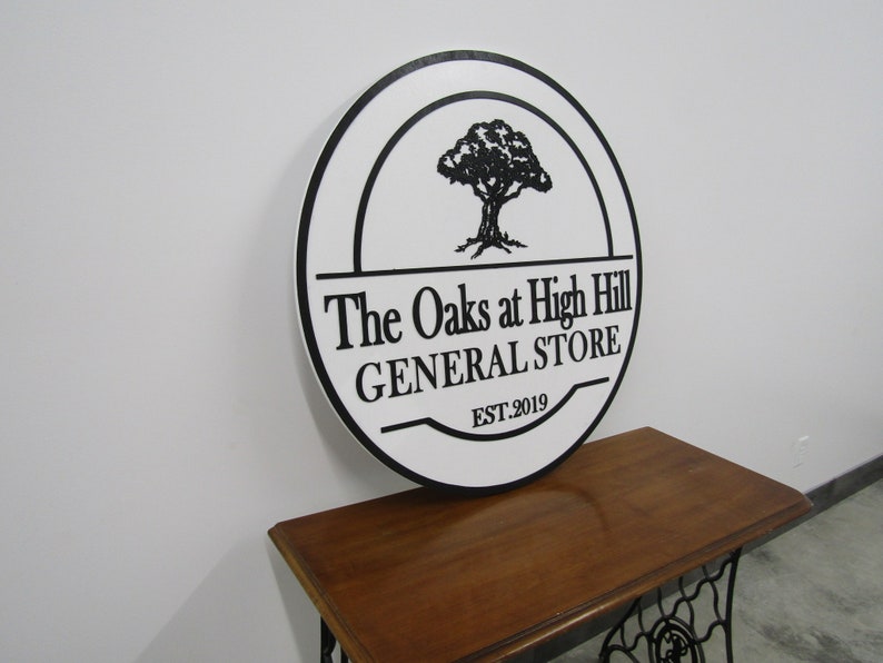 Custom Round Business Sign Commerical Signage Made to Order - Etsy