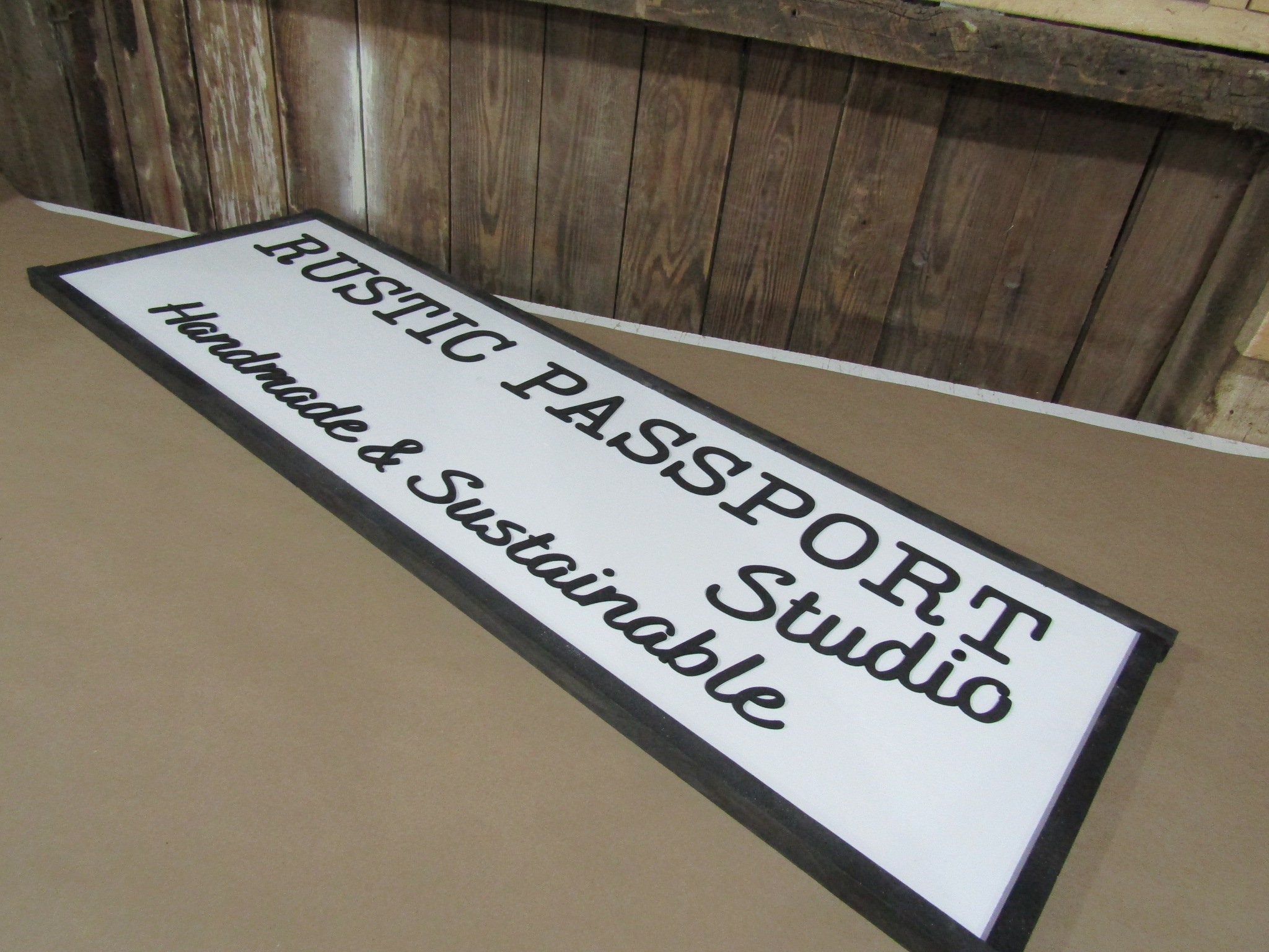 Custom Signage Business Commerical Signs Wooden Framed | Etsy