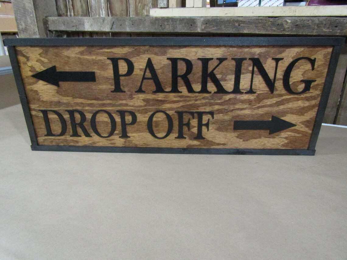 Custom Directional Sign Parking Lot Company Address Signage - Etsy