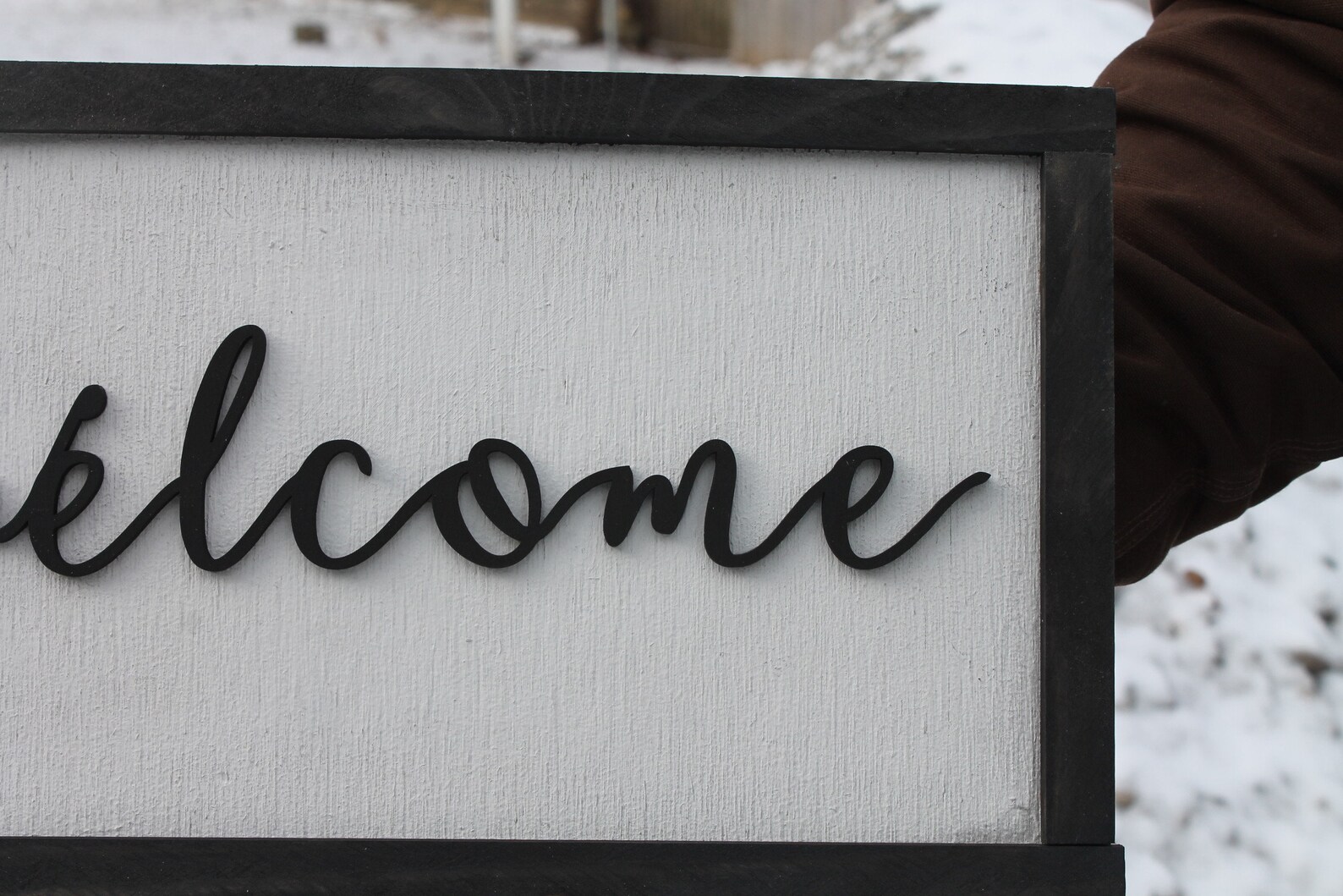 Raised Script Welcome Porch Sign Wood Sign Country Sign - Etsy