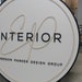 Custom Business Logo Sign: Round Wooden Interior Signage - Etsy