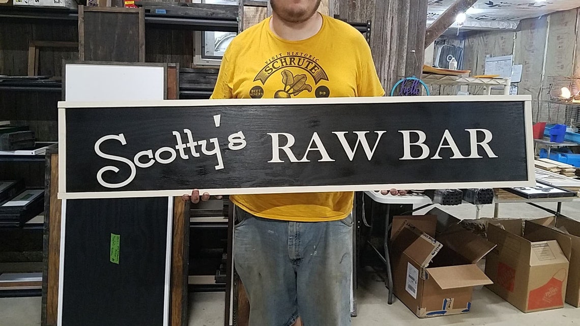 Large Custom Bar Sign Ranch Farm Restaurant Over-sized | Etsy