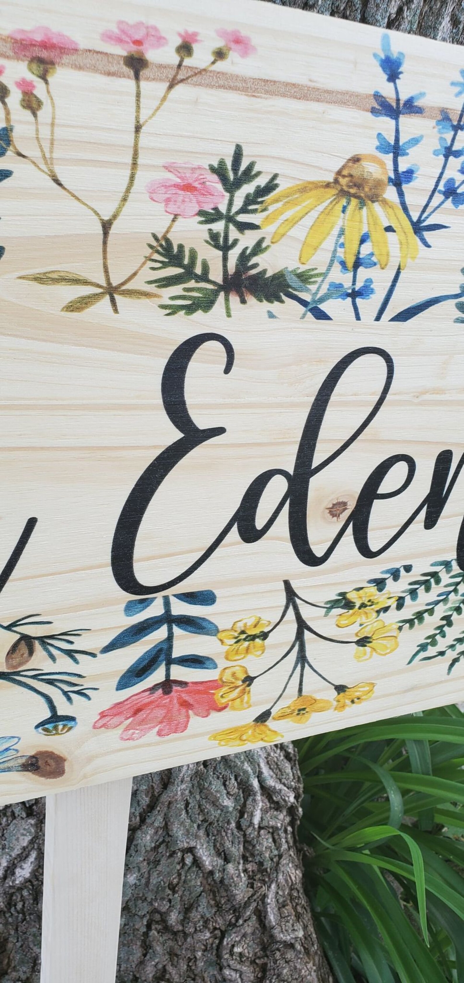 Our Eden Garden Floral Sign Mothers Gift Wife Gift Gardener - Etsy