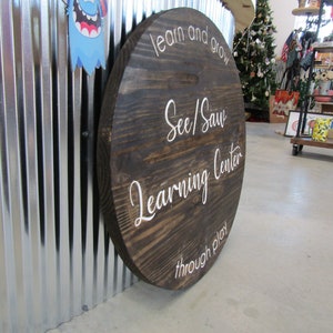 Custom Daycare Learning Center Carved Engraved Routed Color Filled ...