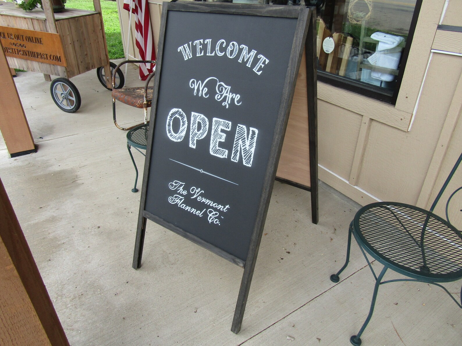 Customizable A-frame Sidewalk Sign: Welcome, We Are Open - Etsy
