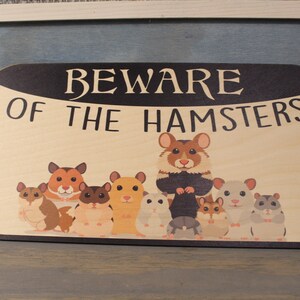 Beware of the Hamsters Warning Furbaby Pet Animal Lover Small - Etsy