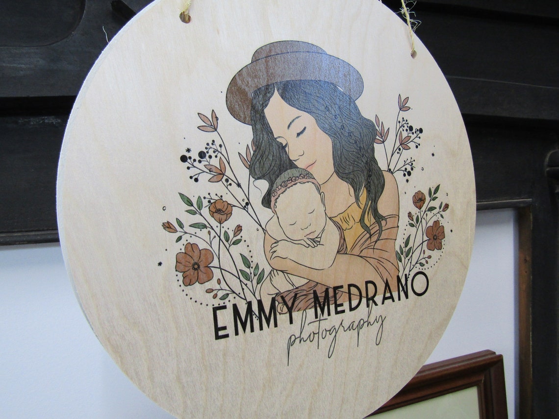 Custom Wooden Sign Photography Printed Logo Image Commerical - Etsy