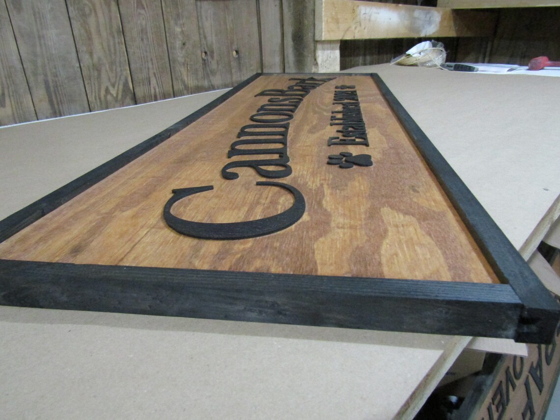 Large Custom Ranch Sign Paw Print Over-sized Rustic Business - Etsy