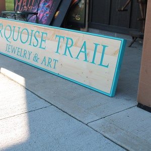 Jewely and Art Turquoise Seafoam Trail Business Commerical Sign ...