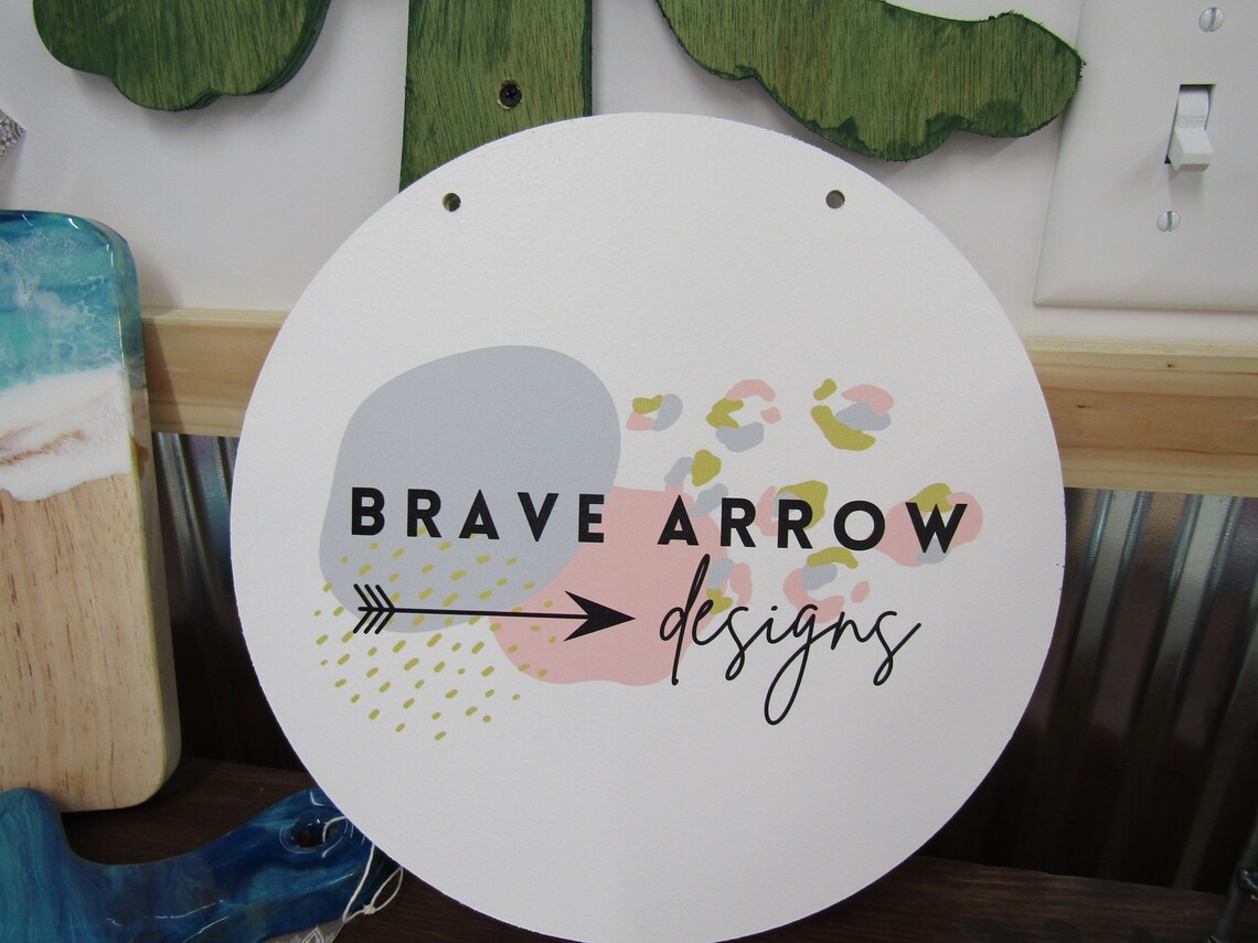 Custom Wooden Lightweight Sign Commerical Signage Pastel Your - Etsy