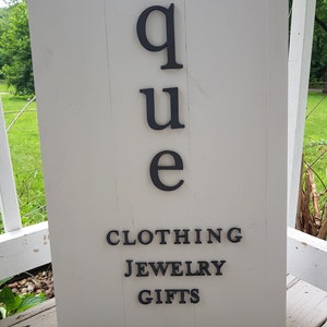 Full Size Outdoor Porch Open Sign Boutique Business Sign Clothing Store ...