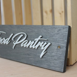 Door Sign Food Pantry Business Sign Unframed Name Plate Commerical ...