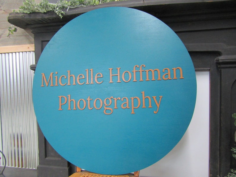 Round Photography Commerical Signage Business Circle Sign - Etsy