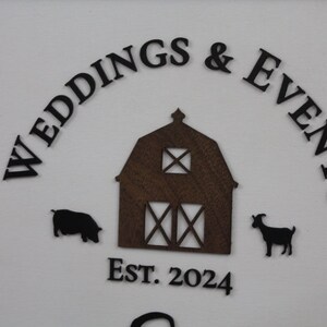 Wedding and Events Custom Business Sign Rectangle 3D Large Custom ...