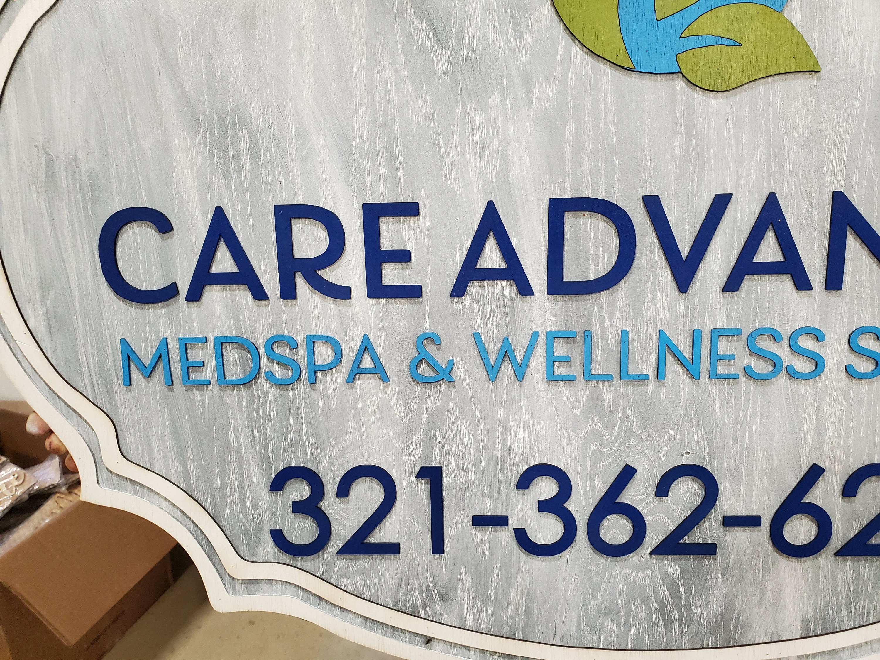 Medspa Spa Wellness Your Logo Custom Business Sign Address | Etsy