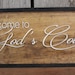 God's Country Entrance Sign Welcome Sign 3D Raised - Etsy