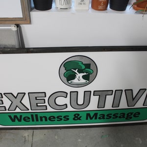 Custom Personalized Wellness and Massage Signage Commerical Business ...