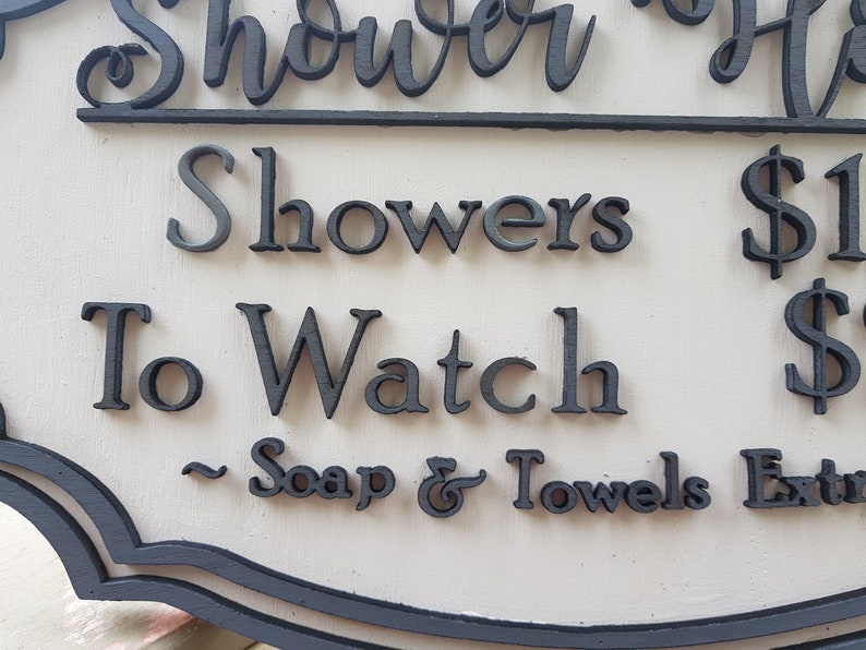 Bathroom Sign Washroom Sign Restroom Sign Shower House - Etsy