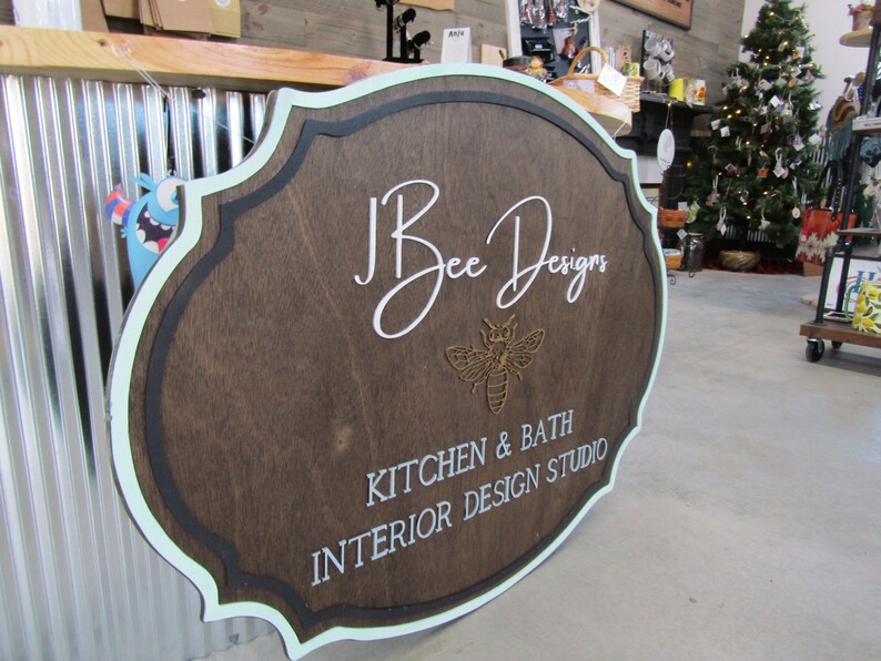 Custom Interior Design Wood Sign Commerical Signage Kitchen and Bath ...