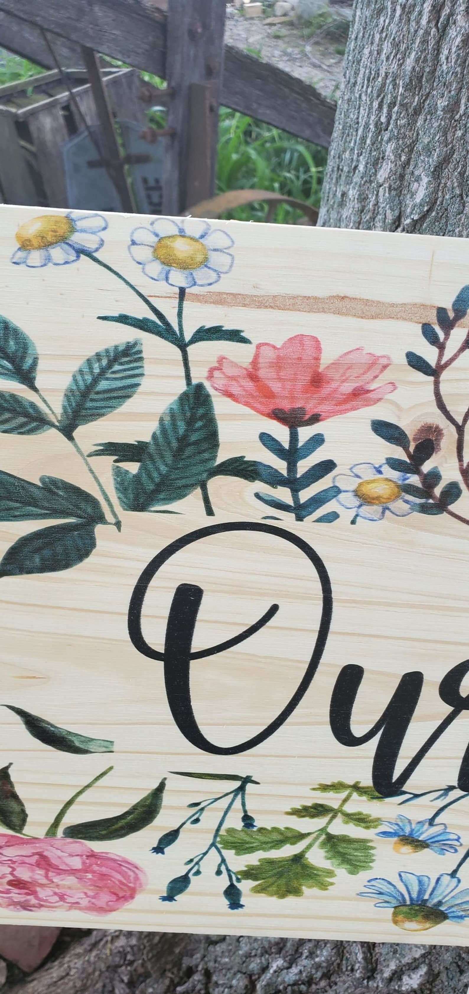 Our Eden Garden Floral Sign Mothers Gift Wife Gift Gardener - Etsy