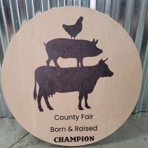 Farm Animal Company Sign County Fair Logo Personalized Customized ...