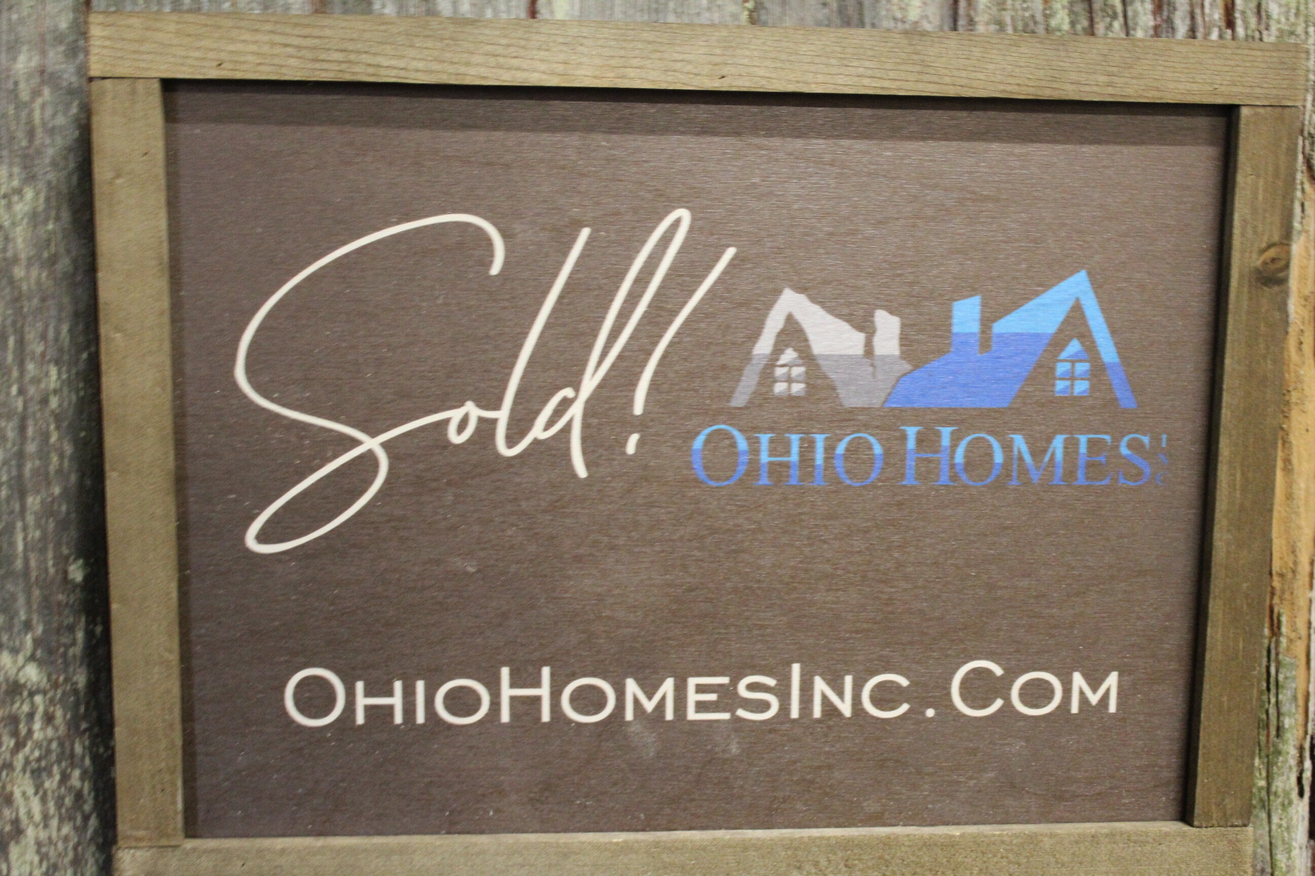 Sold Realtor Sign Wood Photography Prop Sign Advertising | Etsy