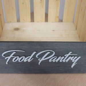 Door Sign Food Pantry Business Sign Unframed Name Plate Commerical ...