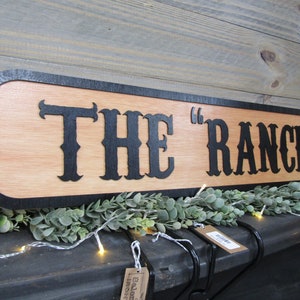 Oversized Large Custom Ranch Rustic Wooden Sign the Ranch Raised ...