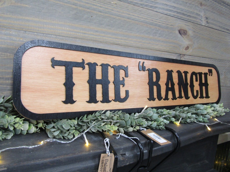 Oversized Large Custom Ranch Rustic Wooden Sign the Ranch - Etsy