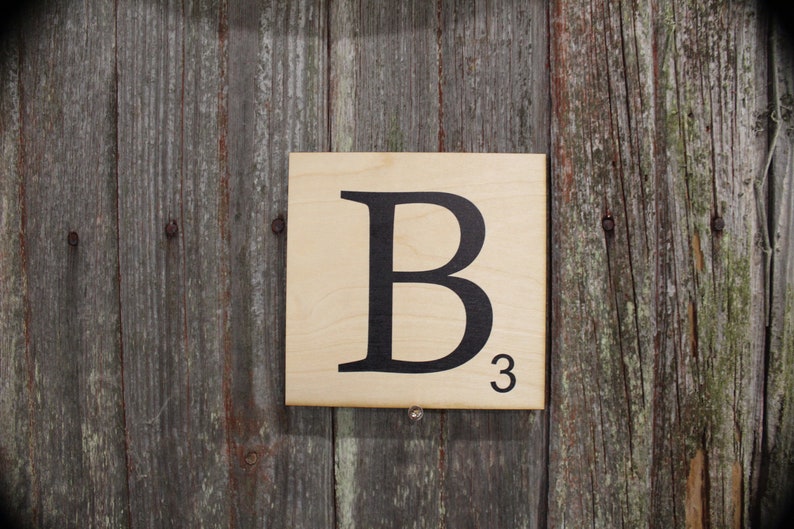 Scrabble Letter Title Text Cutout DIY Wood Wall Decor Collage - Etsy