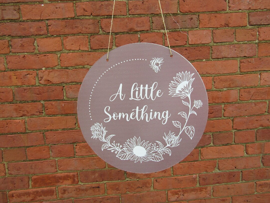 A Little Something Booth Vendor Sign Small Business Commerical Signage ...