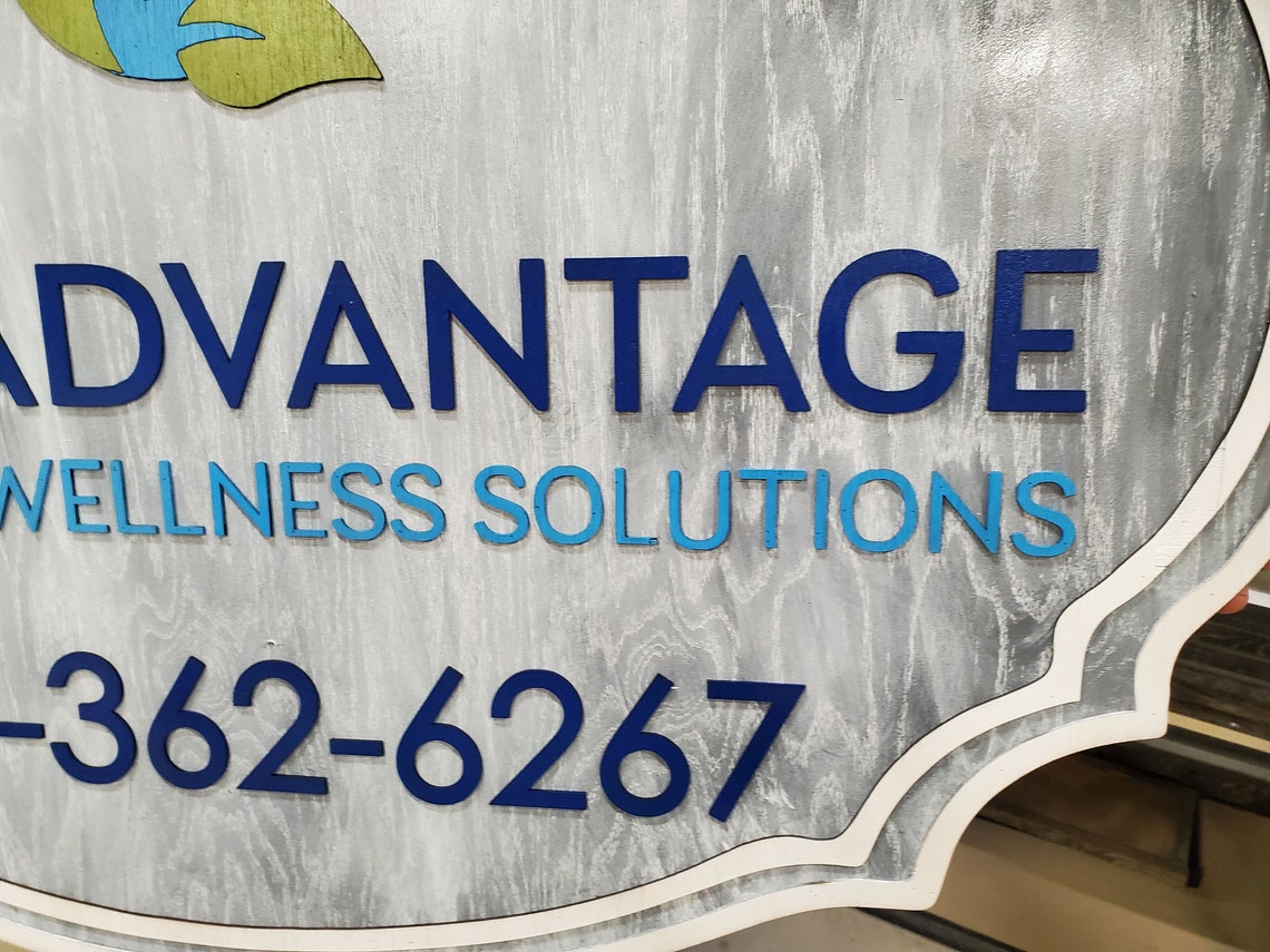 Medspa Spa Wellness Your Logo Custom Business Sign Address | Etsy