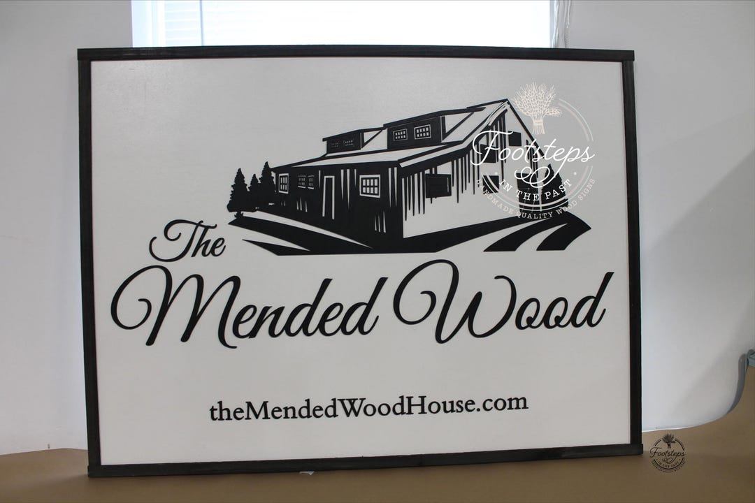 Custom Business Sign Rectangle 3D Large Custom Farmhouse Business BNB ...