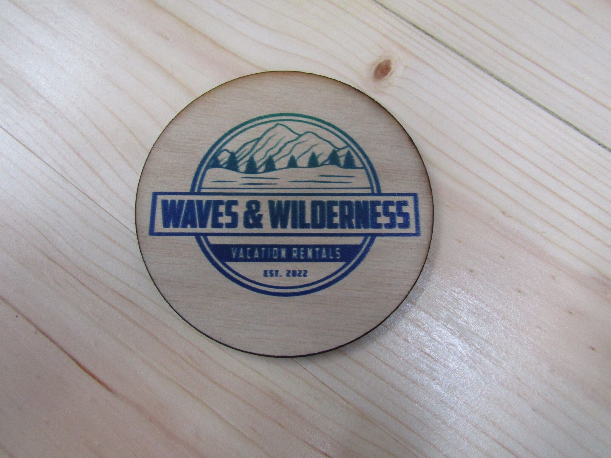 Business Sign Your Actual Logo Round Office Desk Hanging Sign - Etsy