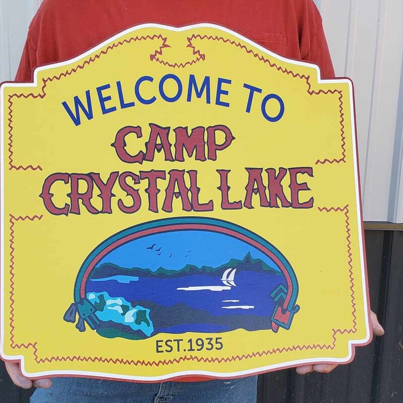 Camp Crystal Lake Sign - Etsy